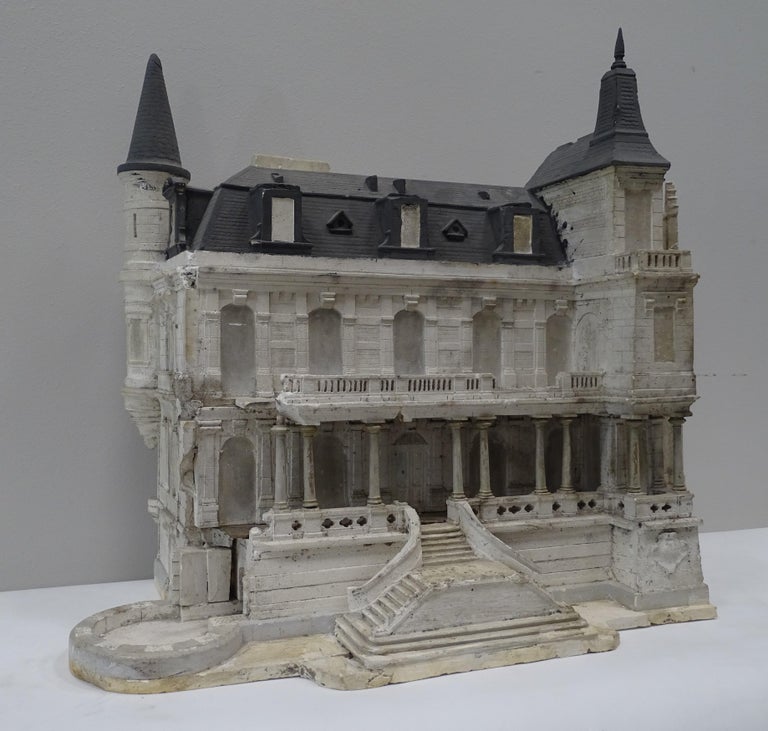 19th Century French Plaster Sculpture Chateau Castle Model For Sale at ...