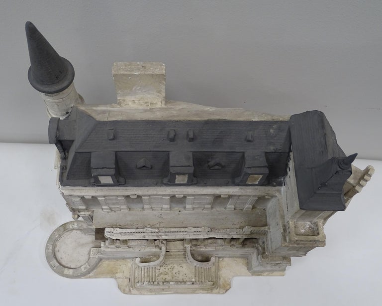 19th Century French Plaster Sculpture Chateau Castle Model For Sale at ...