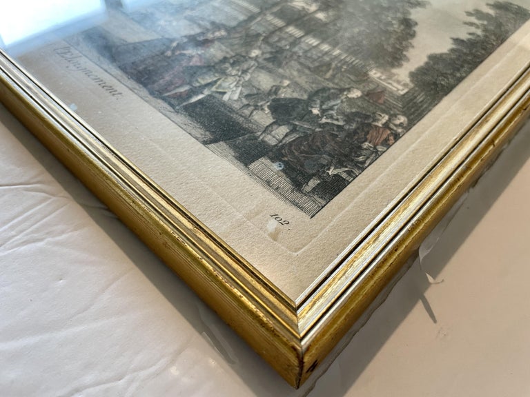 19th Century French Pond of Fountainebleau Scene Lithograph For Sale at ...