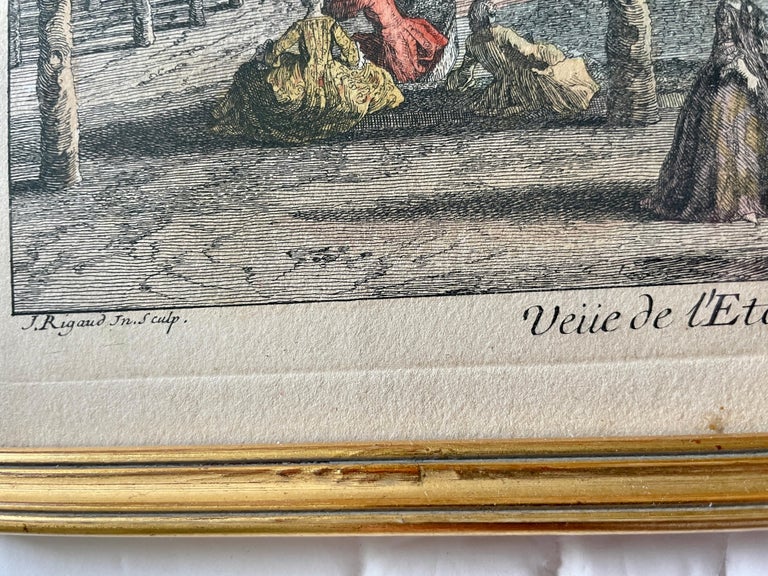 19th Century French Pond of Fountainebleau Scene Lithograph For Sale at ...
