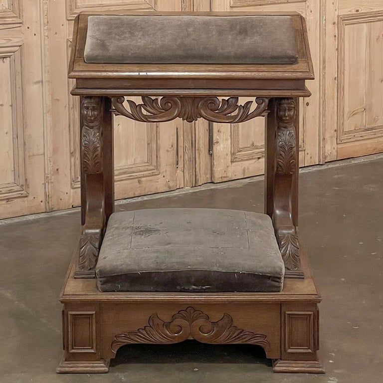 19th Century French Prie Dieu ~ Prayer Kneeler For Sale at 1stDibs