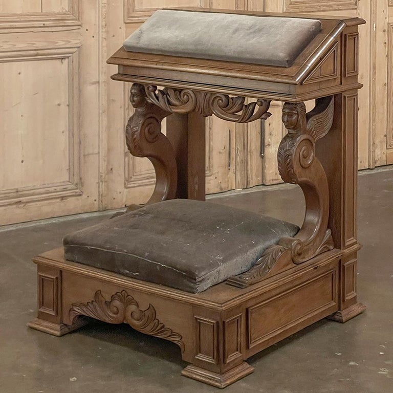 19th Century French Prie Dieu ~ Prayer Kneeler For Sale at 1stDibs