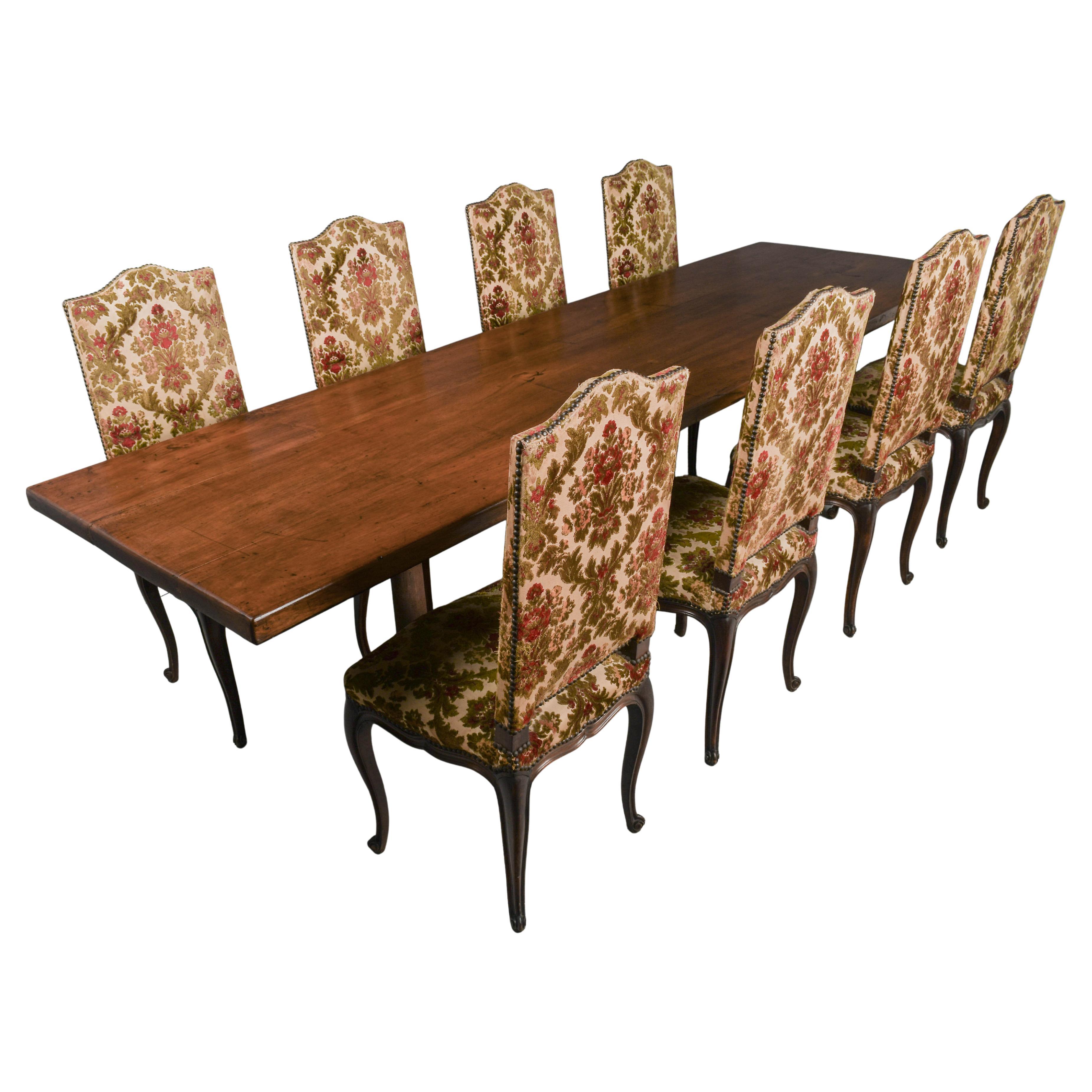 19th Century French Refectory or Dining Table For Sale at 1stDibs