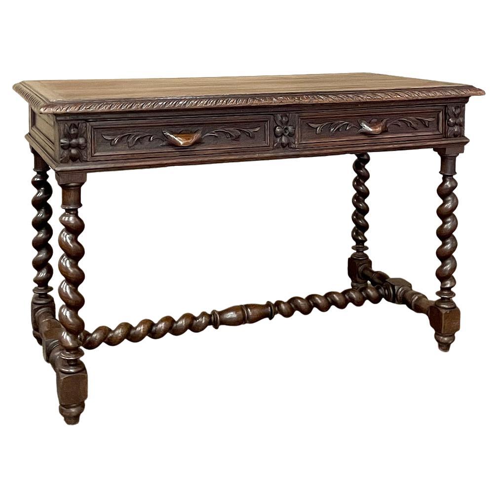 19th Century French Renaissance Desk with Dolphins at 1stDibs