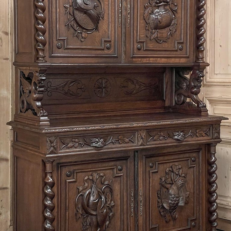 19th Century French Renaissance Buffet a Deux Corps ~ Cupboard For Sale ...