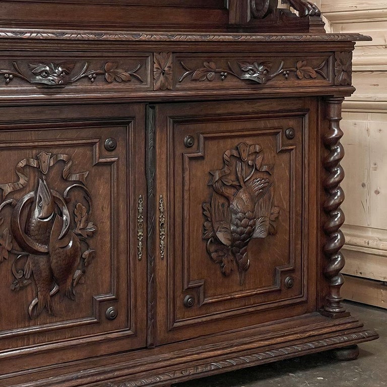 19th Century French Renaissance Buffet a Deux Corps ~ Cupboard For Sale ...