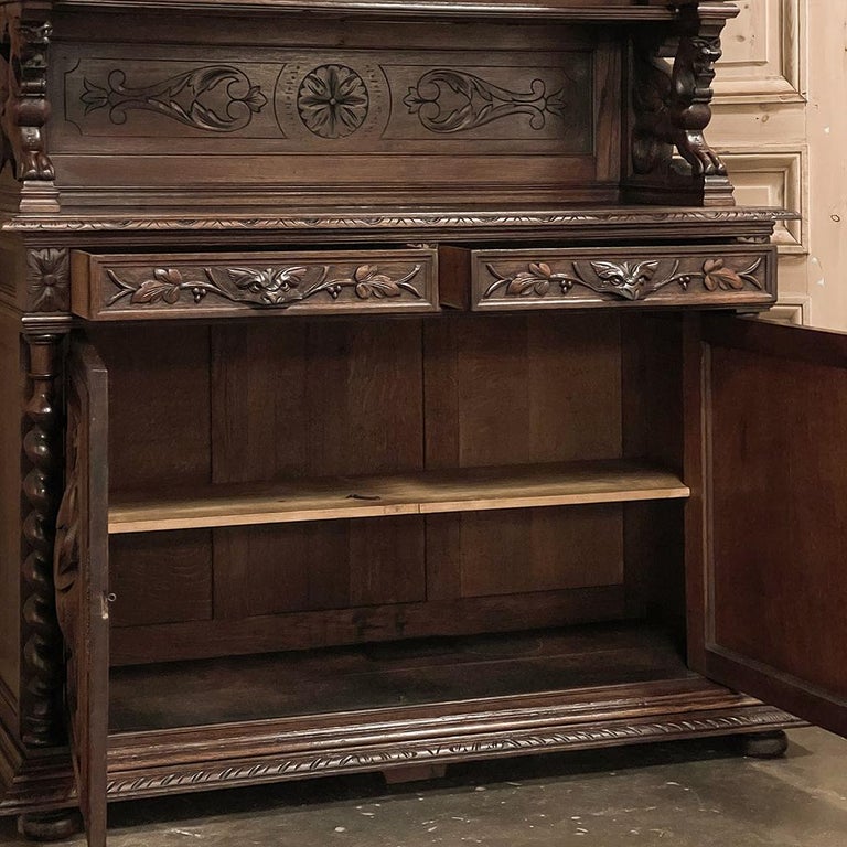 19th Century French Renaissance Buffet a Deux Corps ~ Cupboard For Sale ...