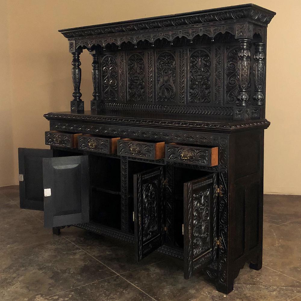 19th Century French Renaissance Buffet with Carved Backsplash at ...