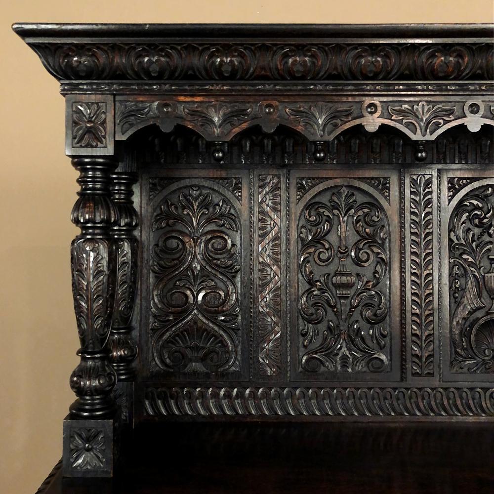 19th Century French Renaissance Buffet with Carved Backsplash at ...