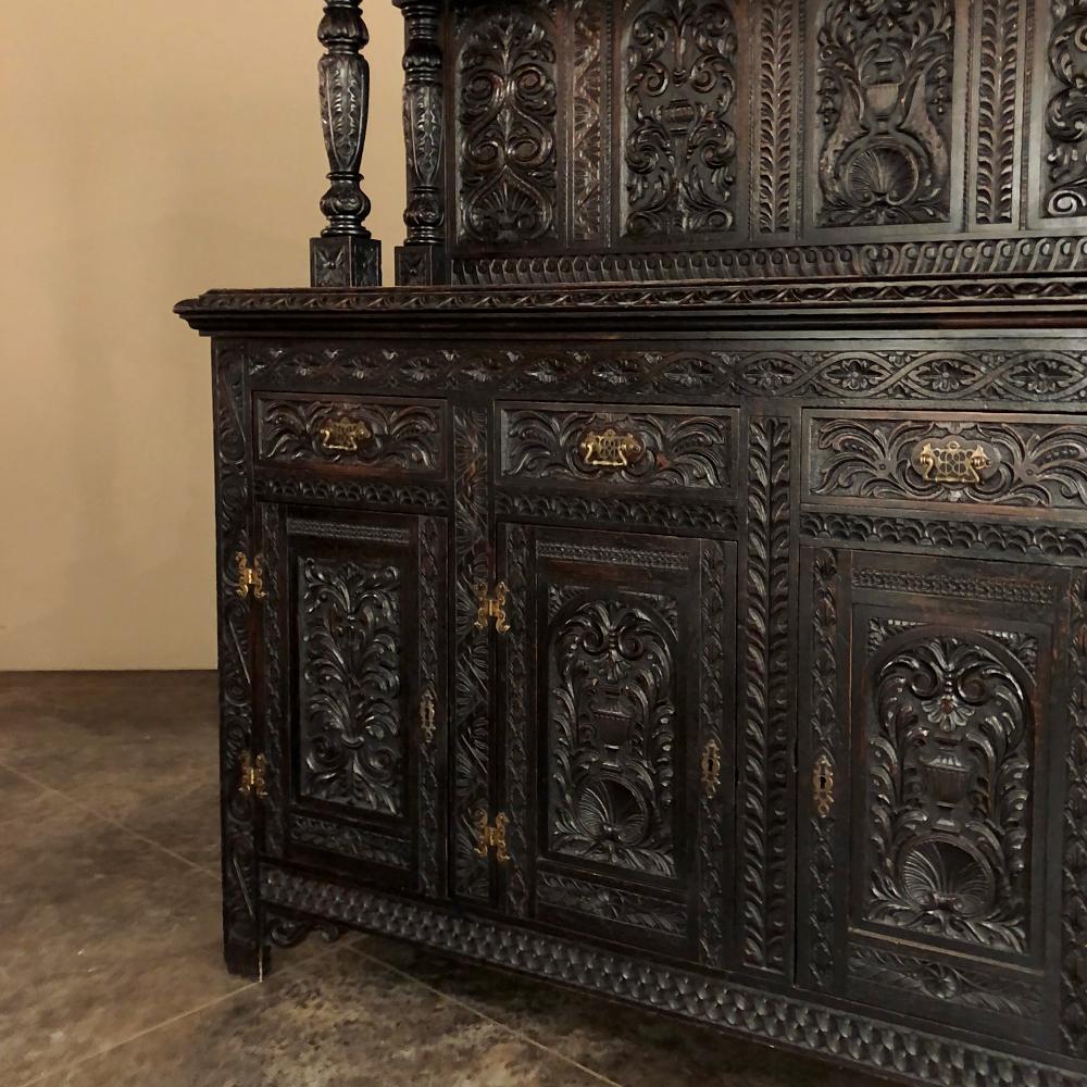 19th Century French Renaissance Buffet with Carved Backsplash at ...