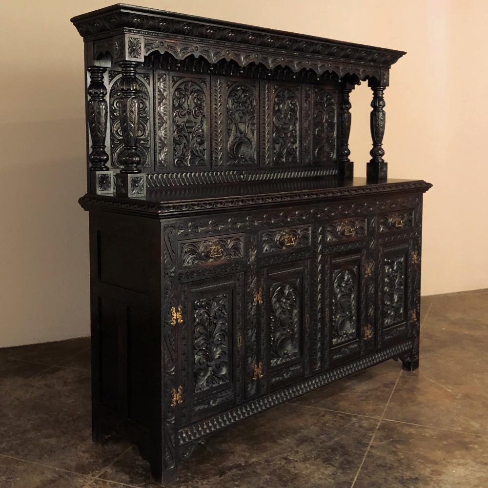 19th Century French Renaissance Buffet with Carved Backsplash at ...