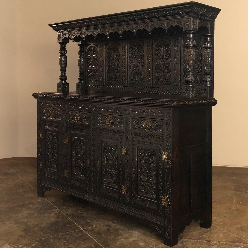 19th Century French Renaissance Buffet with Carved Backsplash at ...