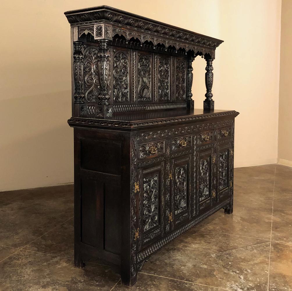 19th Century French Renaissance Buffet with Carved Backsplash at ...