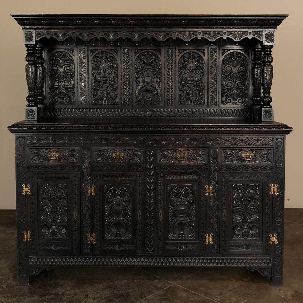 19th Century French Renaissance Buffet with Carved Backsplash at ...