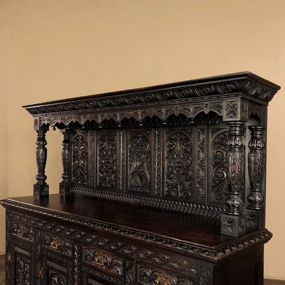19th Century French Renaissance Buffet with Carved Backsplash at ...
