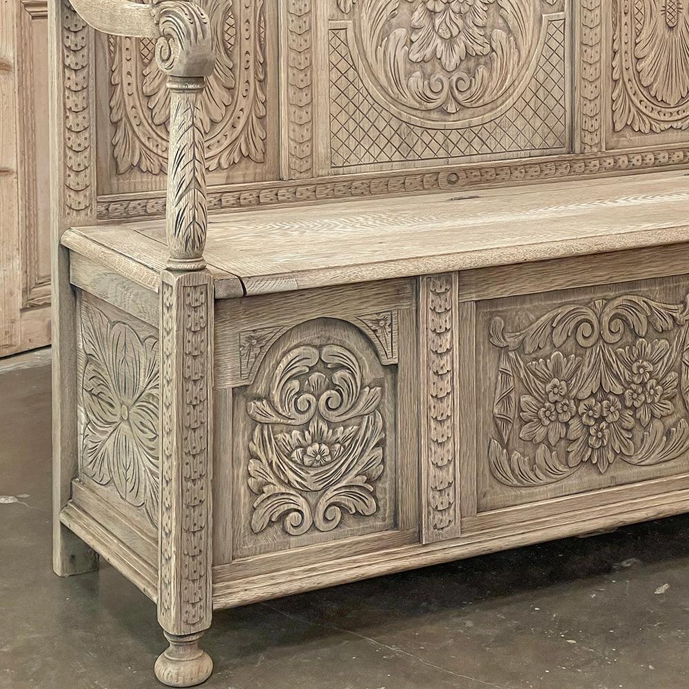 19th Century French Renaissance Hall Bench For Sale at 1stDibs