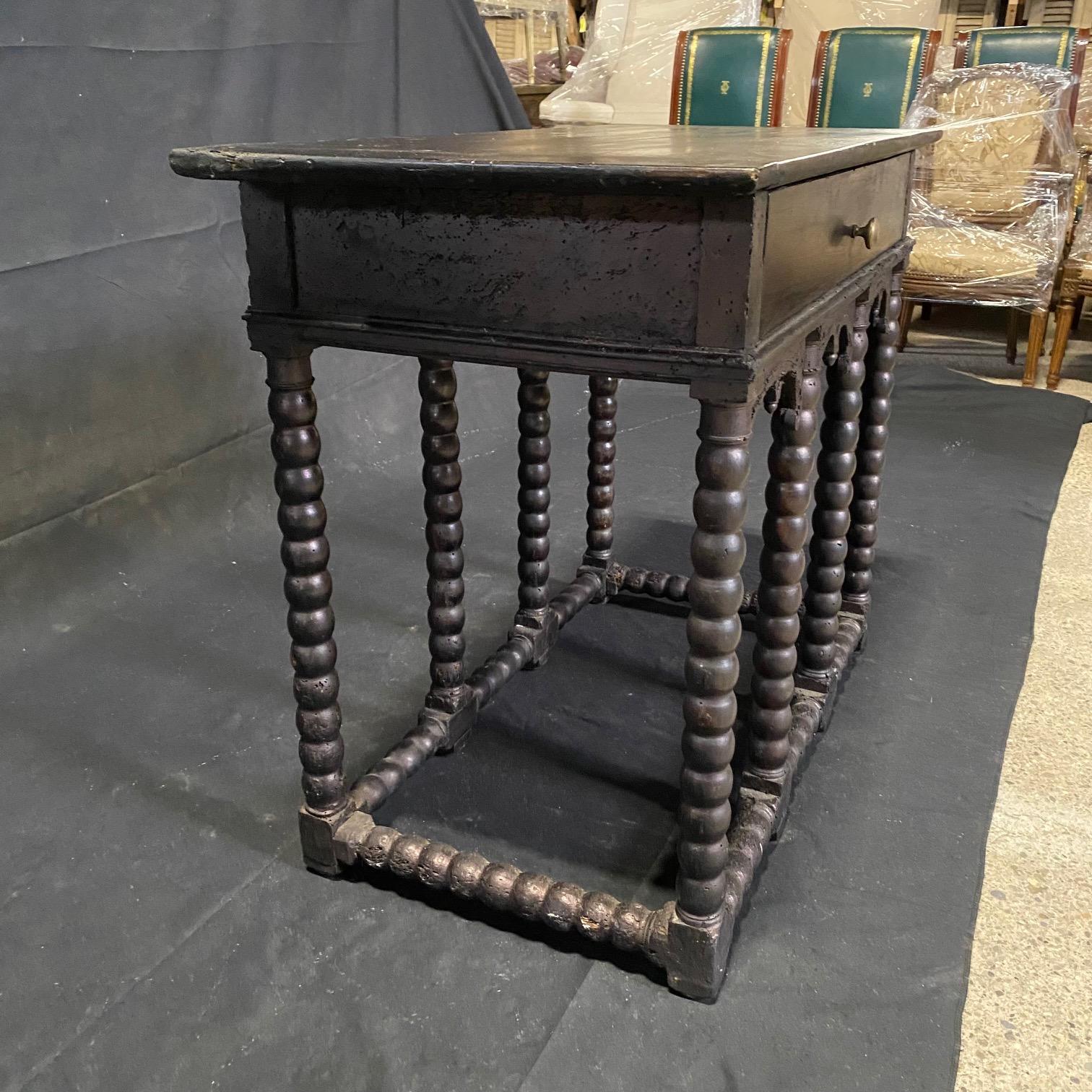 19th Century French Renaissance or Napoleon III Ebony Black Console ...