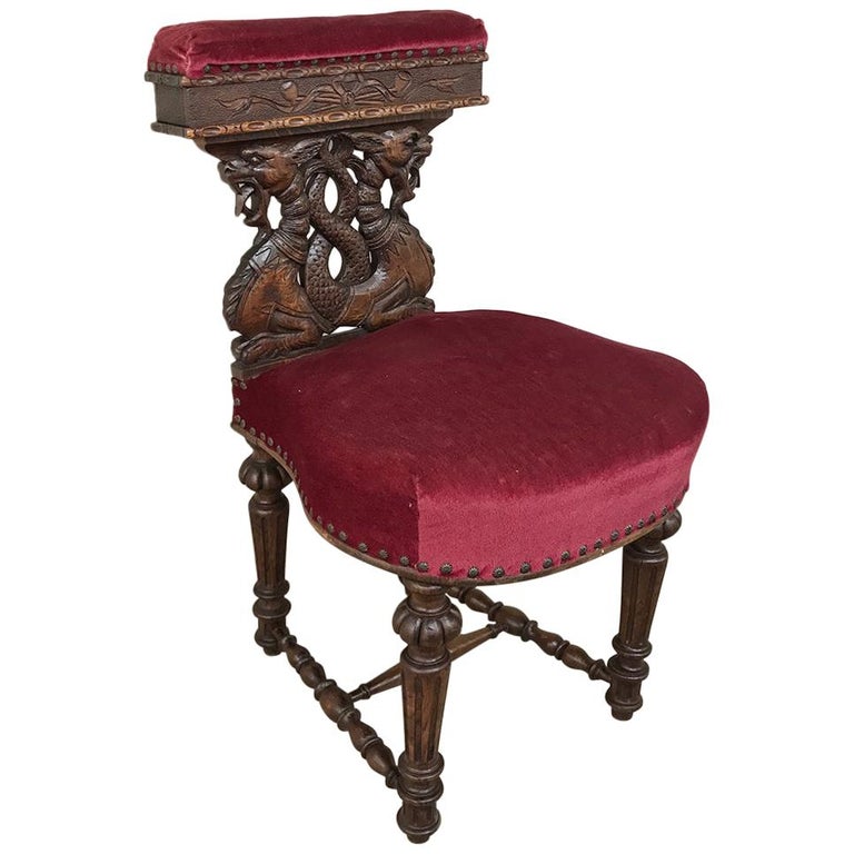 19th Century French Renaissance Smoking Chair at 1stDibs