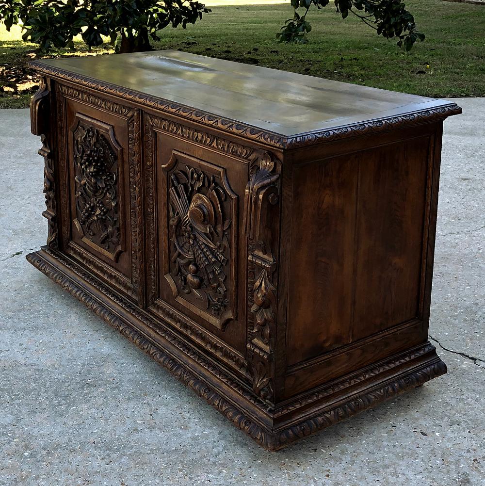19th Century French Renaissance Trunk with Grape and Wheat Harvest For ...