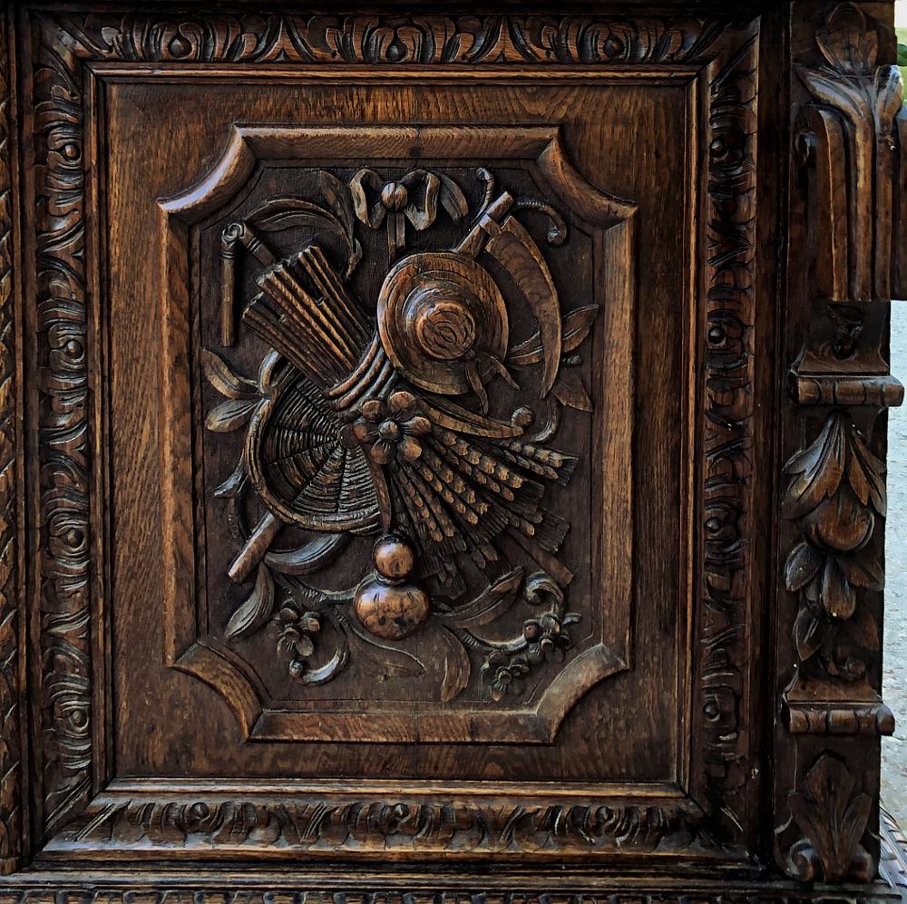 19th Century French Renaissance Trunk with Grape and Wheat Harvest For ...