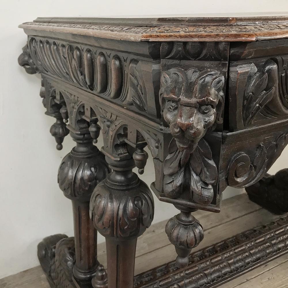 19th Century French Renaissance Writing Table at 1stDibs