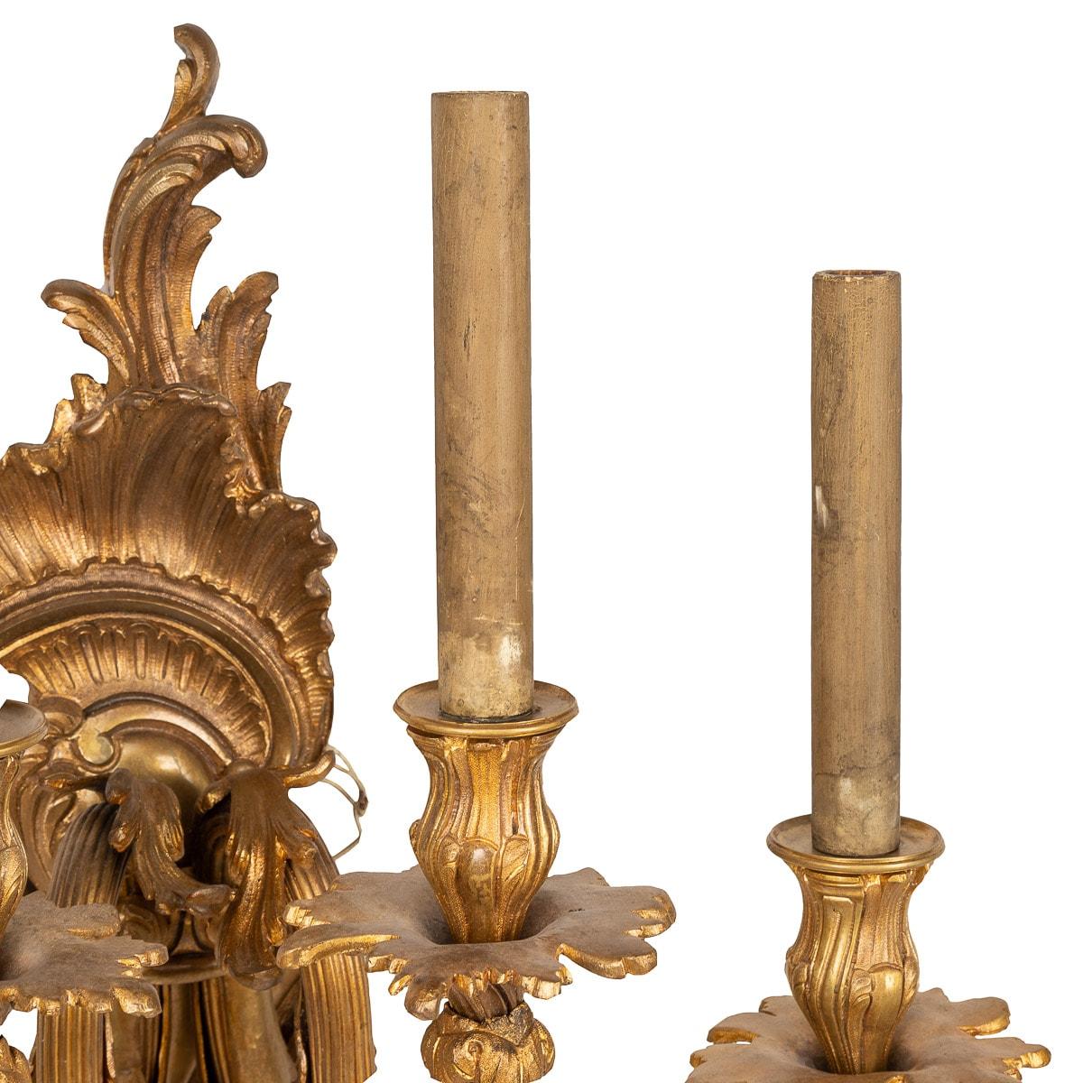 19th Century French Rococo Ormolu D'appliques Four Wall Lights ...