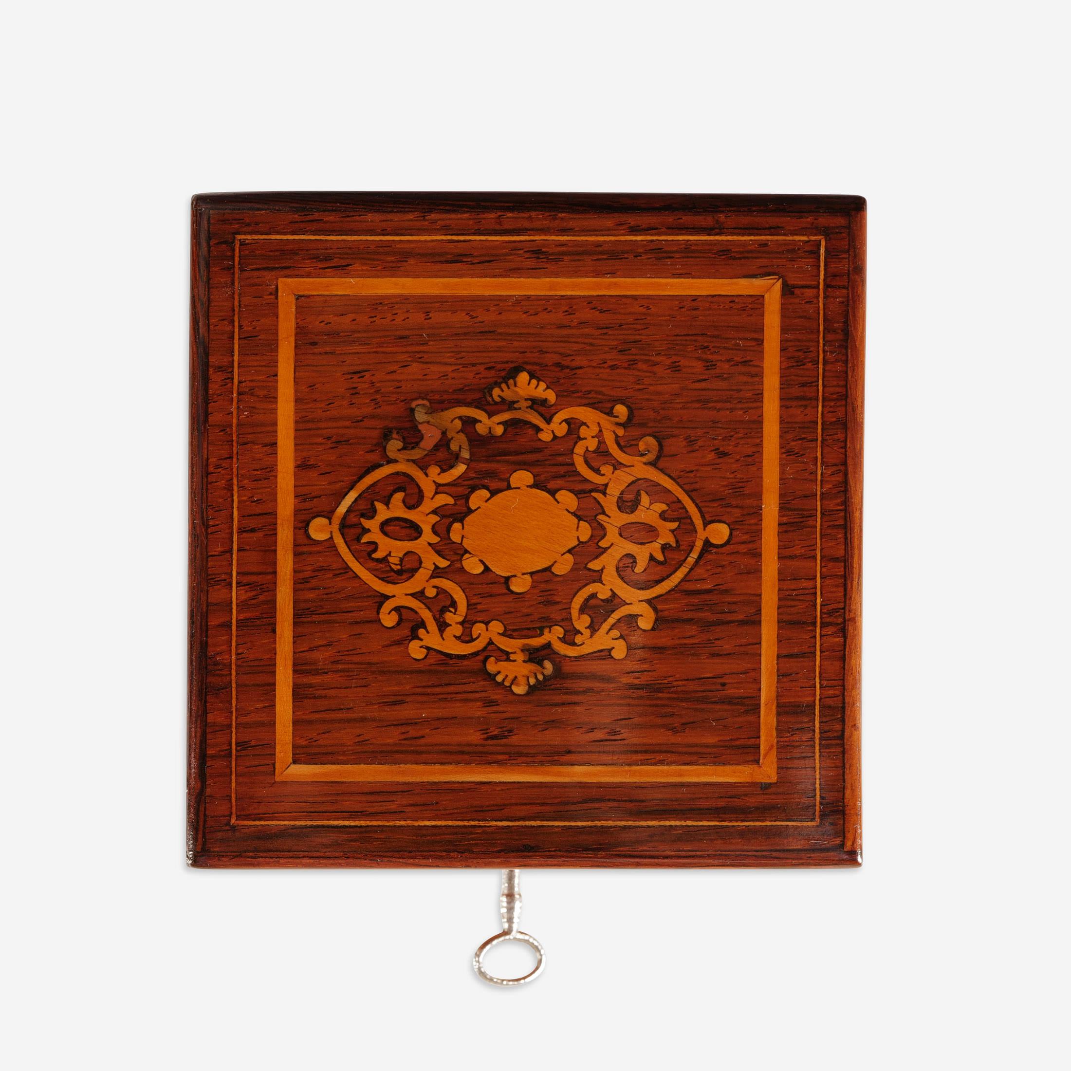 19th Century French Rosewood Casket For Sale at 1stDibs