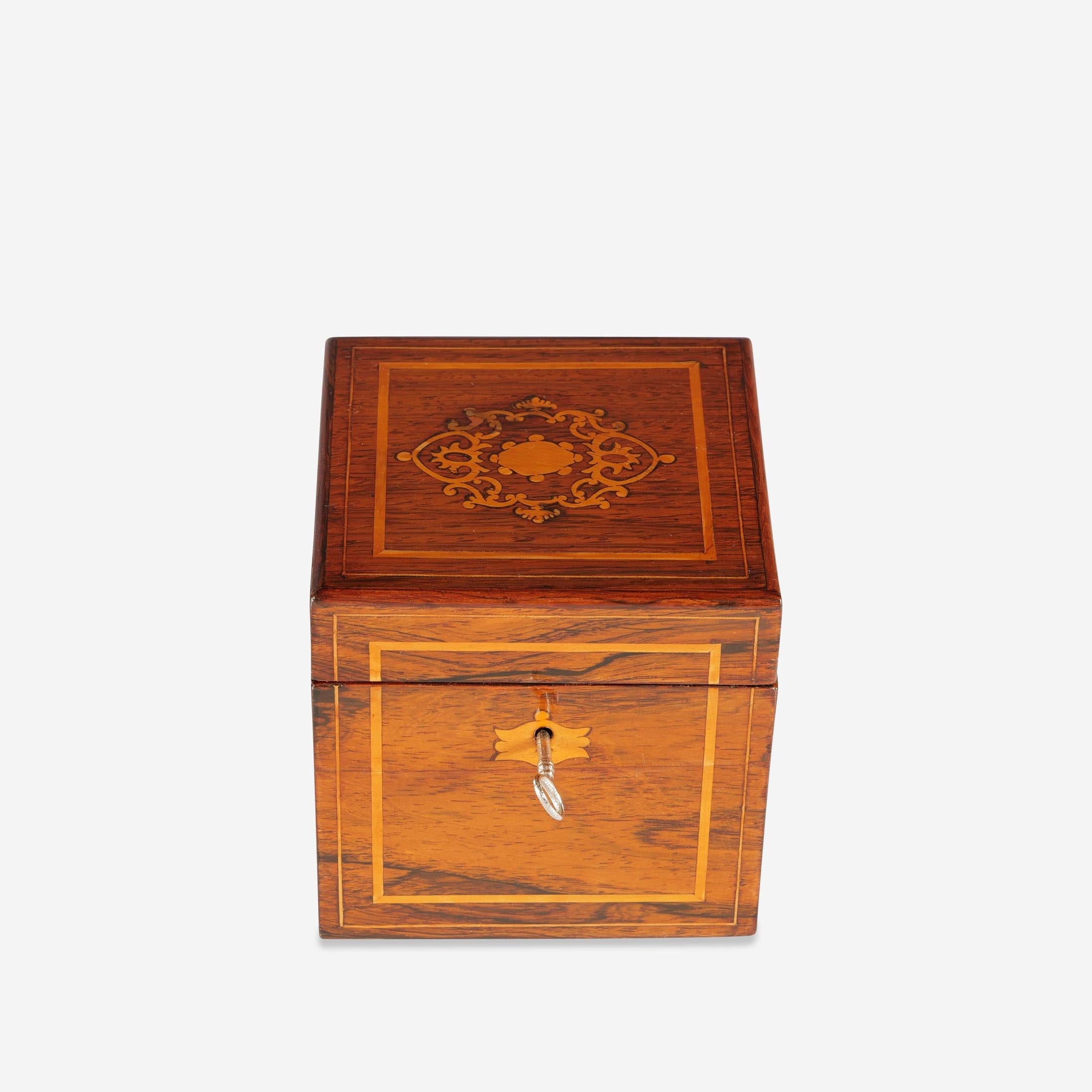 19th Century French Rosewood Casket For Sale at 1stDibs