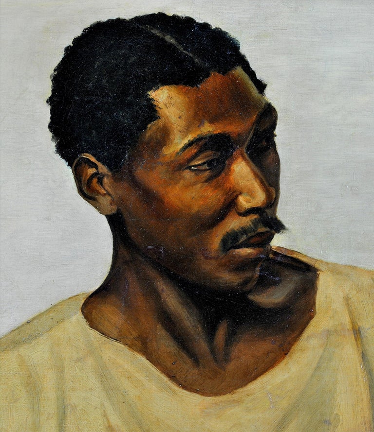 19th Century French School - Portrait of an African Man - 19th Century ...