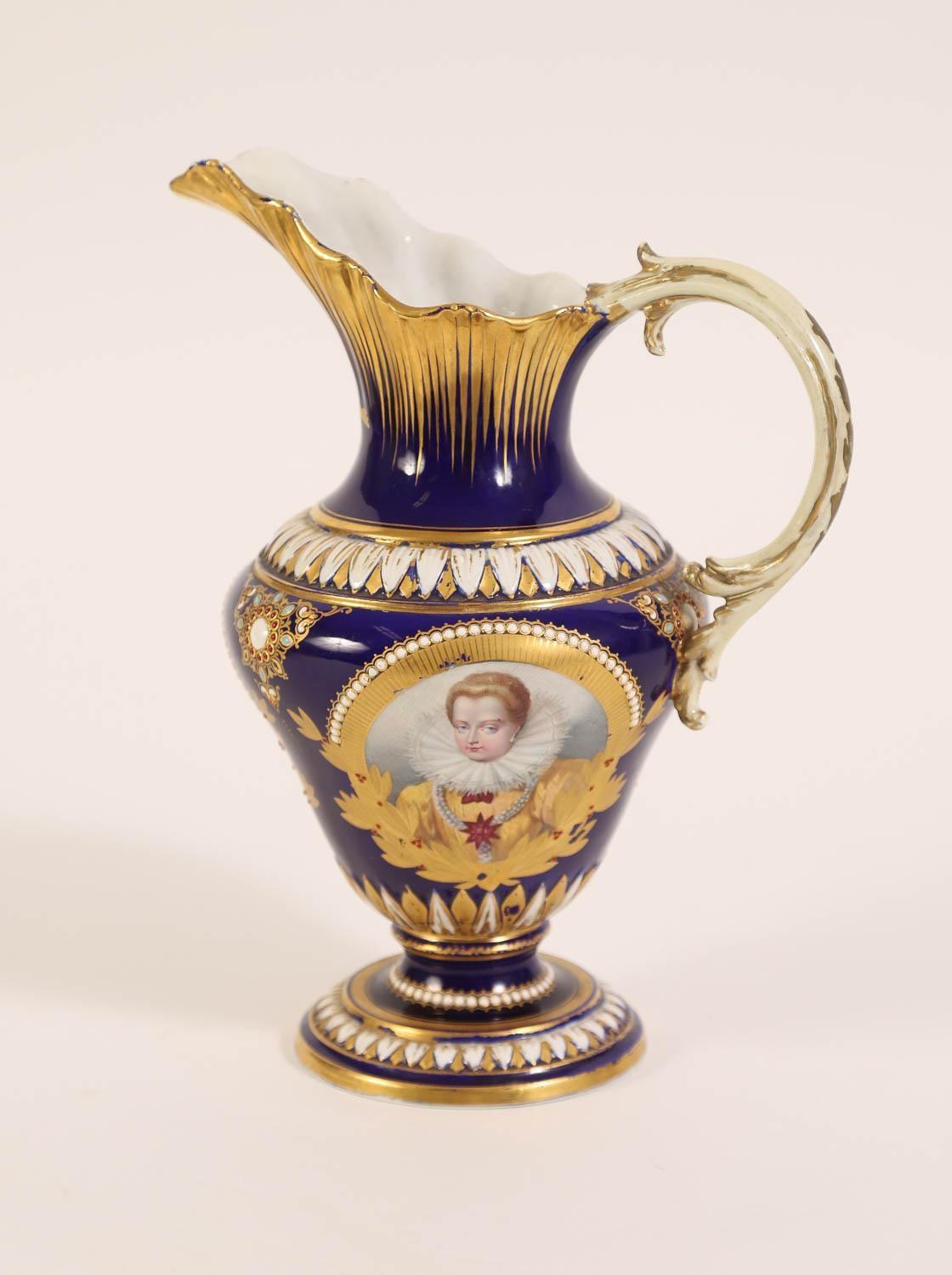 19th Century French Sevres Style Porcelain Pitcher and Basin ...