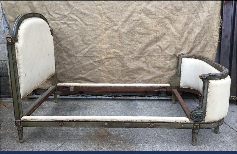 19th Century French Single Bed with Its Original Upholstery, 1980s For ...