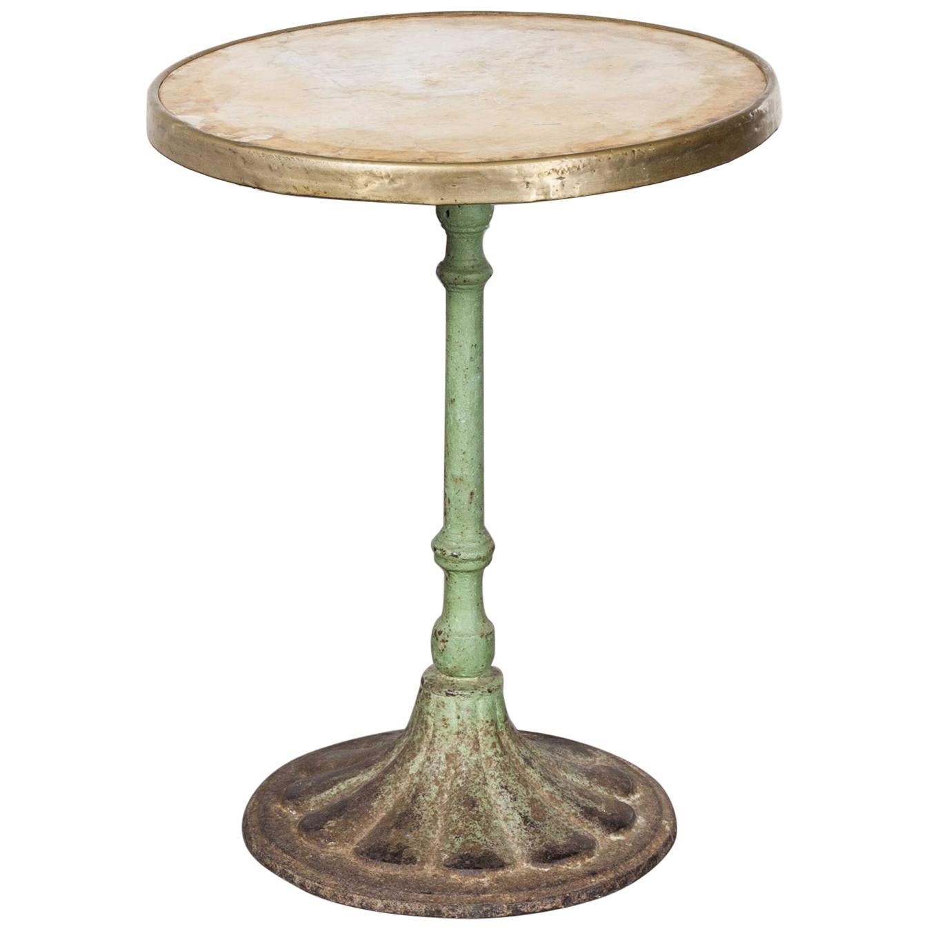 19th Century Cast Iron and Specimen Marble Topped Console Table For ...