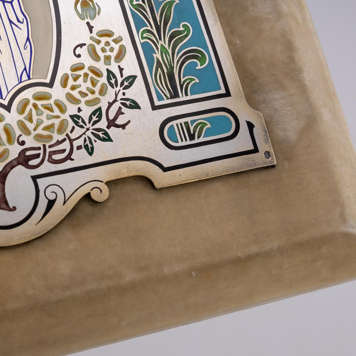 19th Century French Solid Silver and Enamel Icon of St Mary, circa 1890 ...