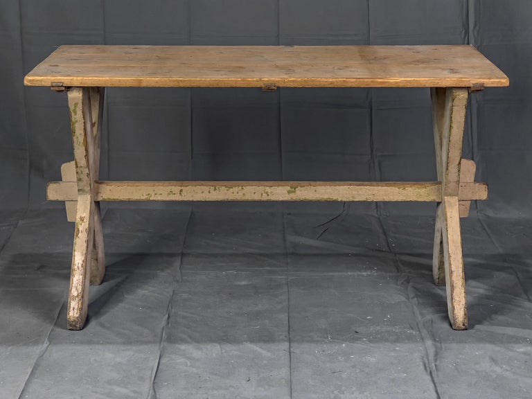 19th Century French Stretcher Table For Sale at 1stDibs
