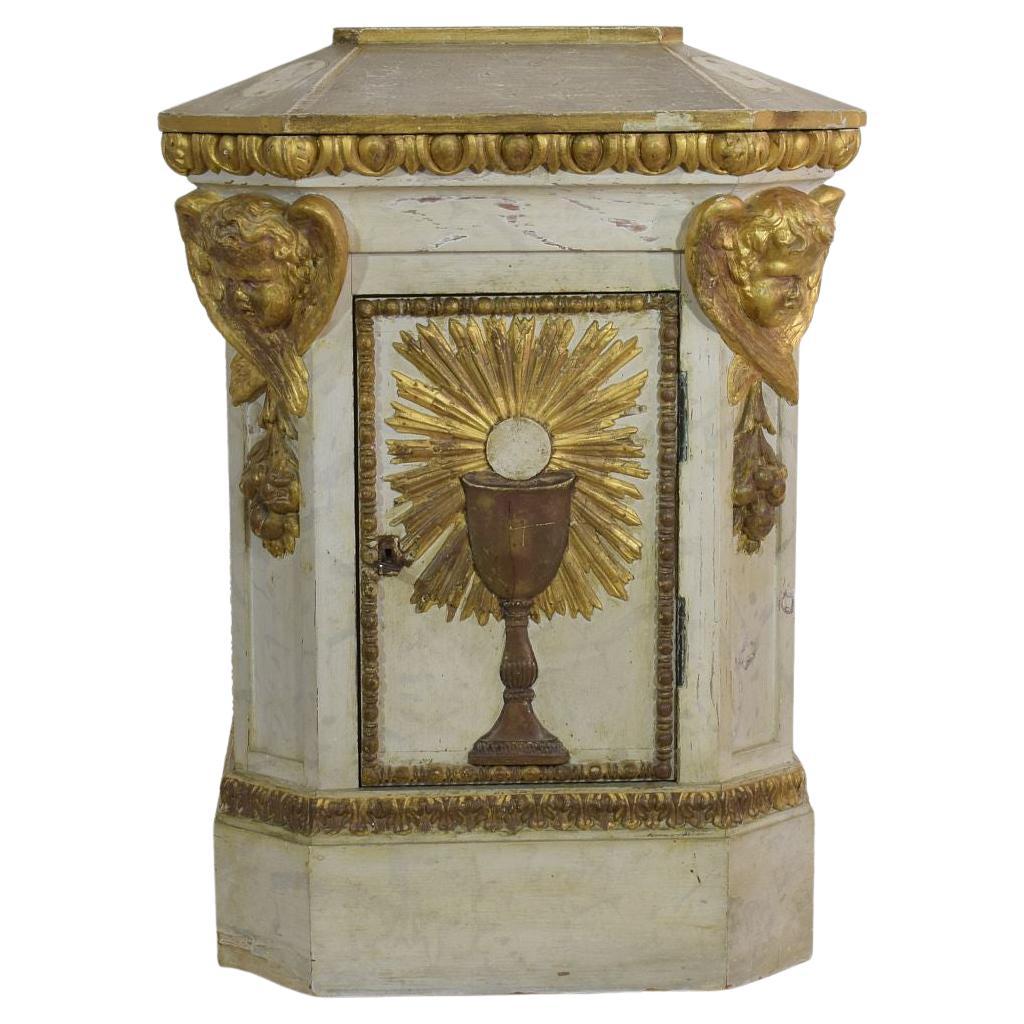 French 19th Century Papier Mache "Growler" Toy on Wheels at 1stDibs
