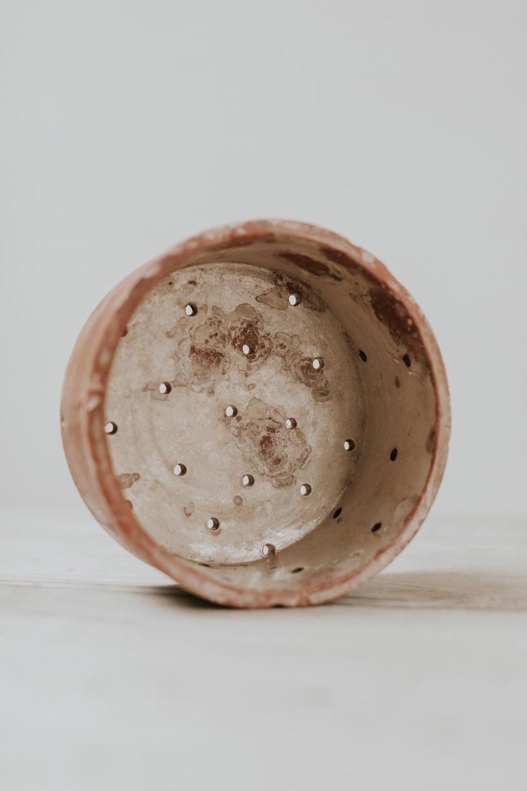19th Century French Terracotta Cheese Moulds For Sale at 1stdibs