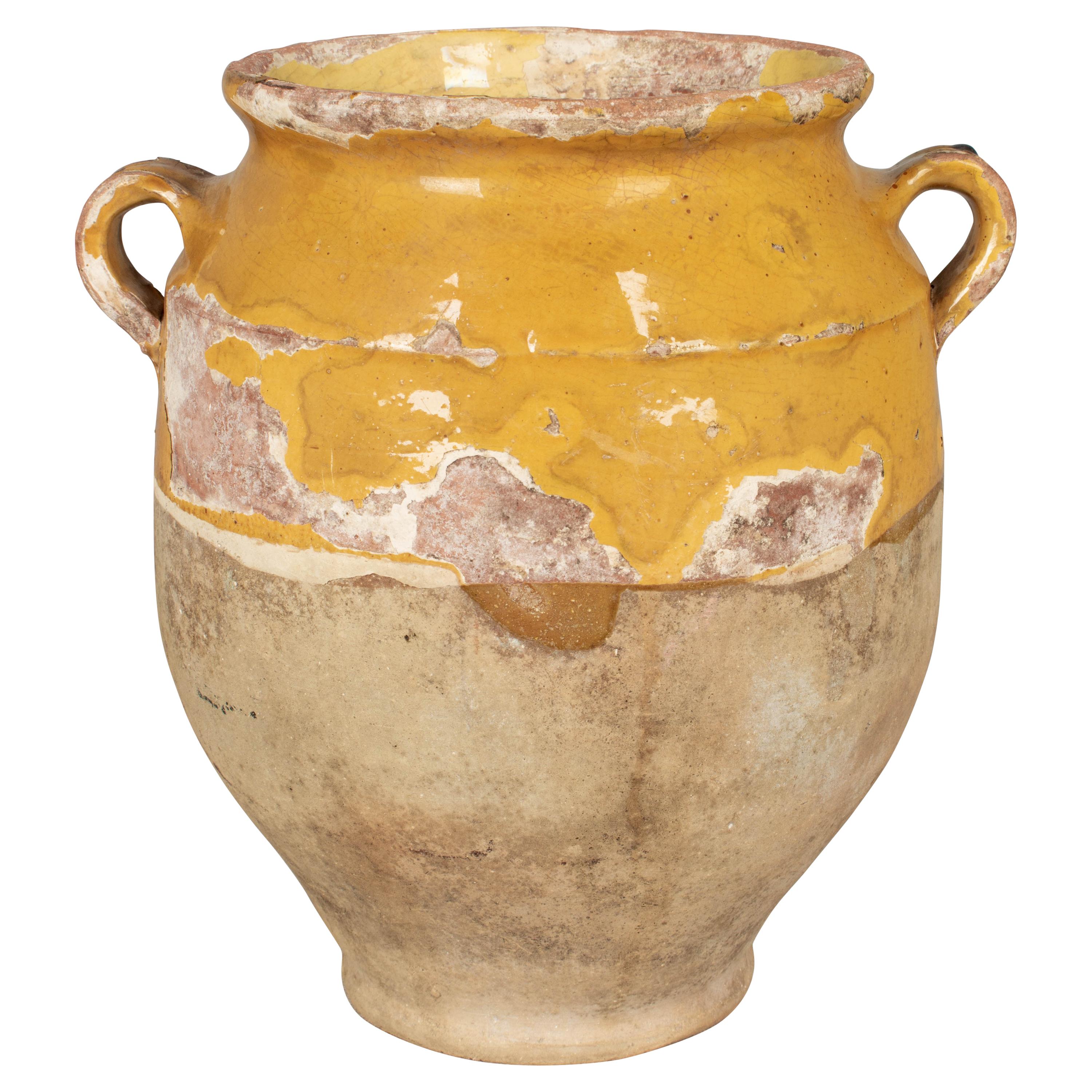 Antique Burmese Organic Clay Terracotta Pot For Sale at 1stDibs