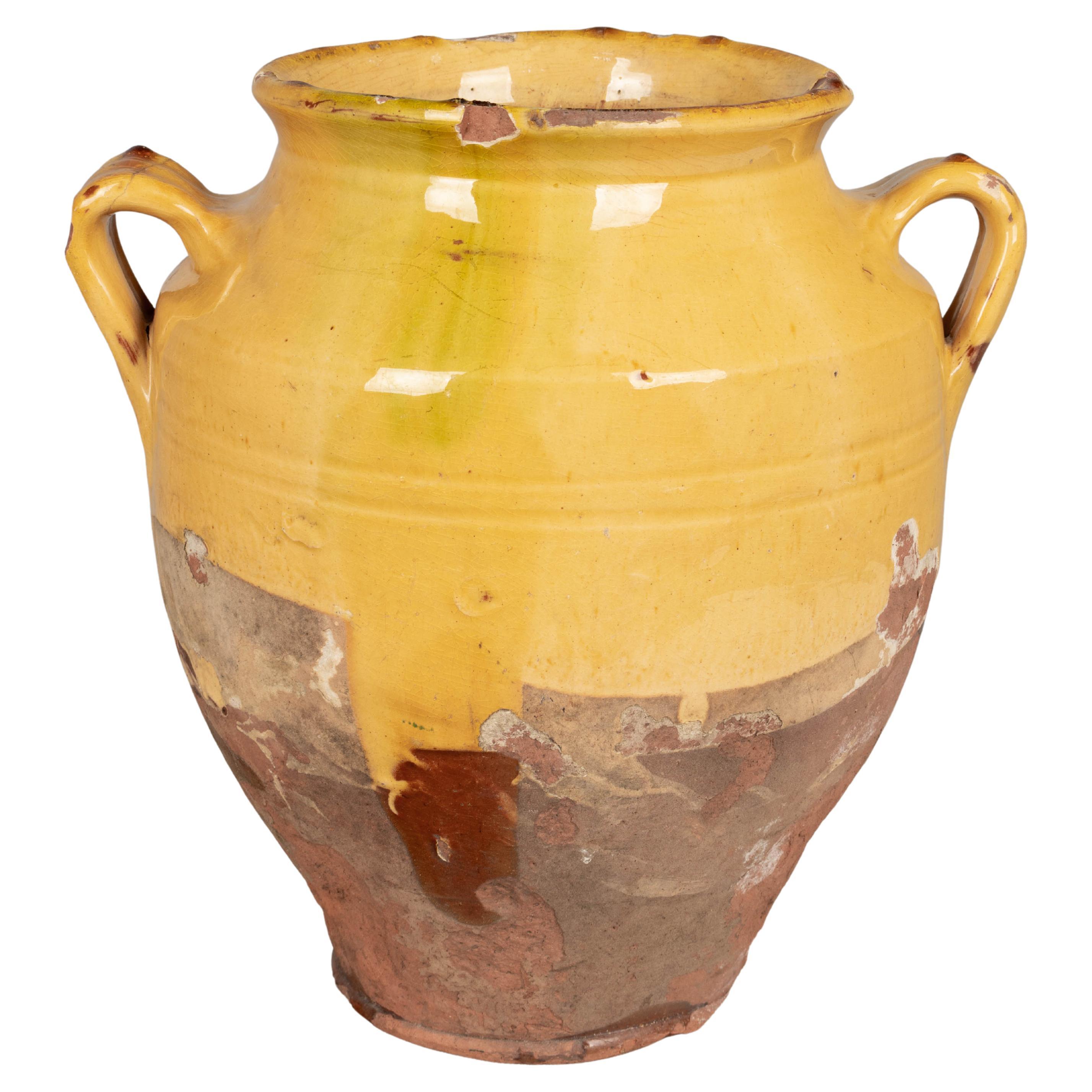 19th C. French Terracotta Confit Pot For Sale at 1stDibs