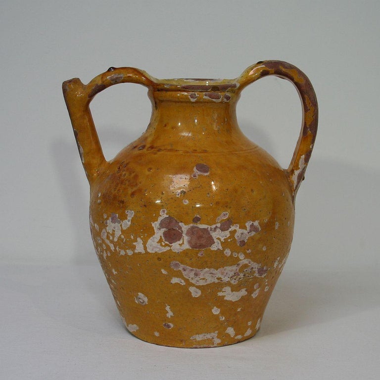 19th Century French Terracotta Jug or Water Cruche at 1stDibs