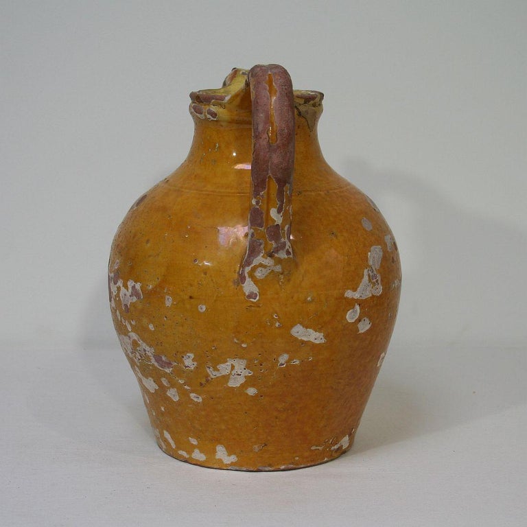 19th Century French Terracotta Jug or Water Cruche at 1stDibs