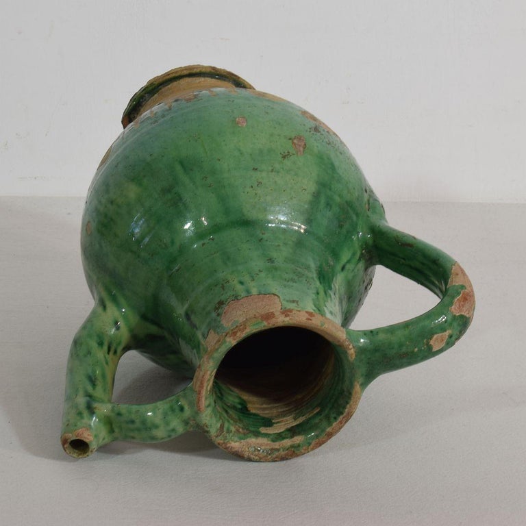 19th Century French Terracotta Jug or Water Cruche at 1stDibs