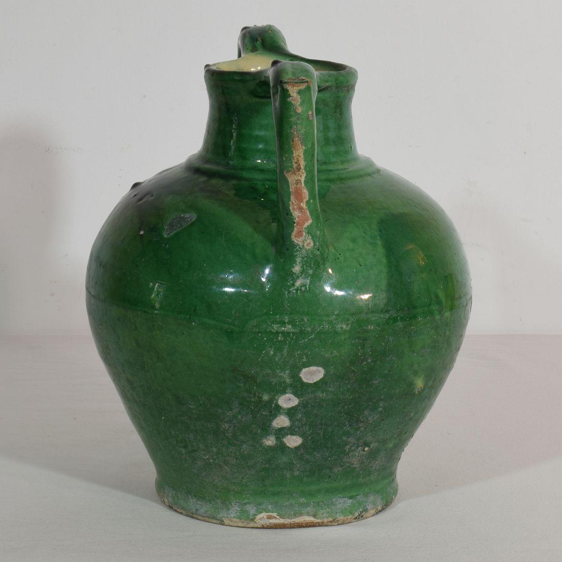 19th Century French Terracotta Jug or Water Cruche at 1stDibs