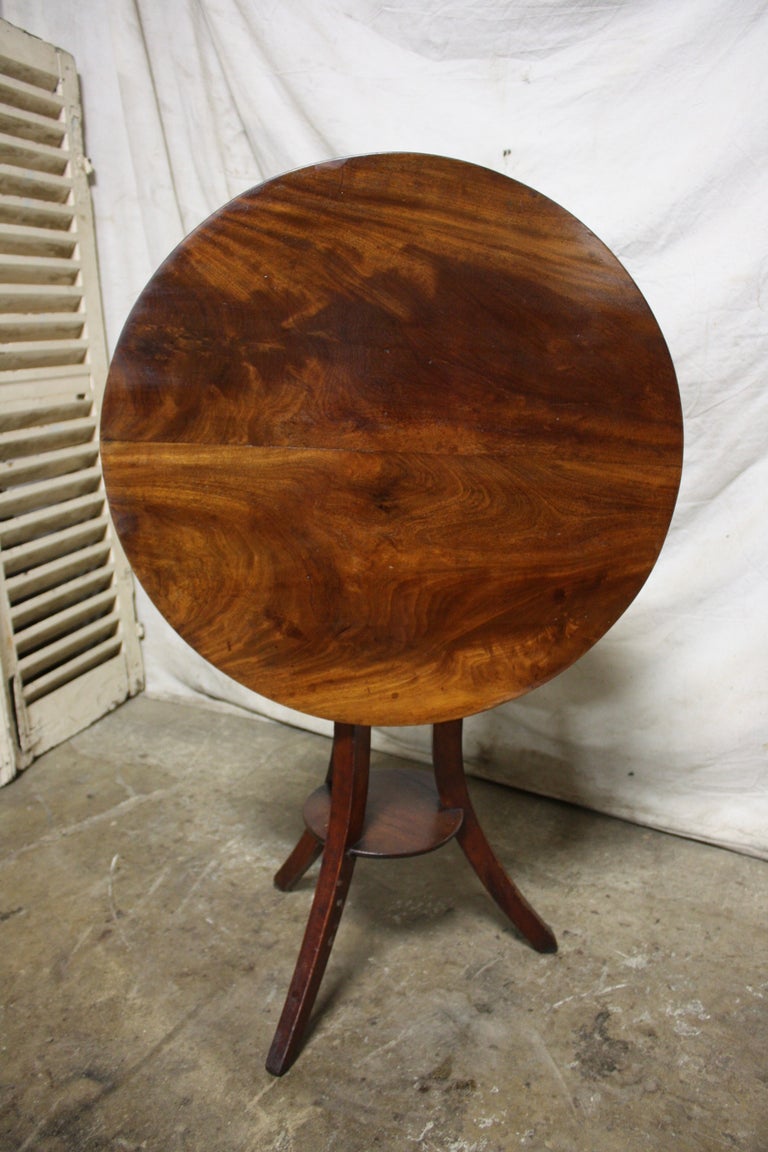 19th Century French Tilt-Top Table For Sale at 1stDibs