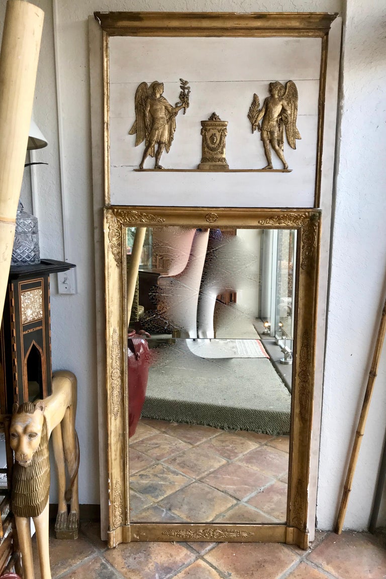 19th Century French Trumeau Mirror at 1stDibs