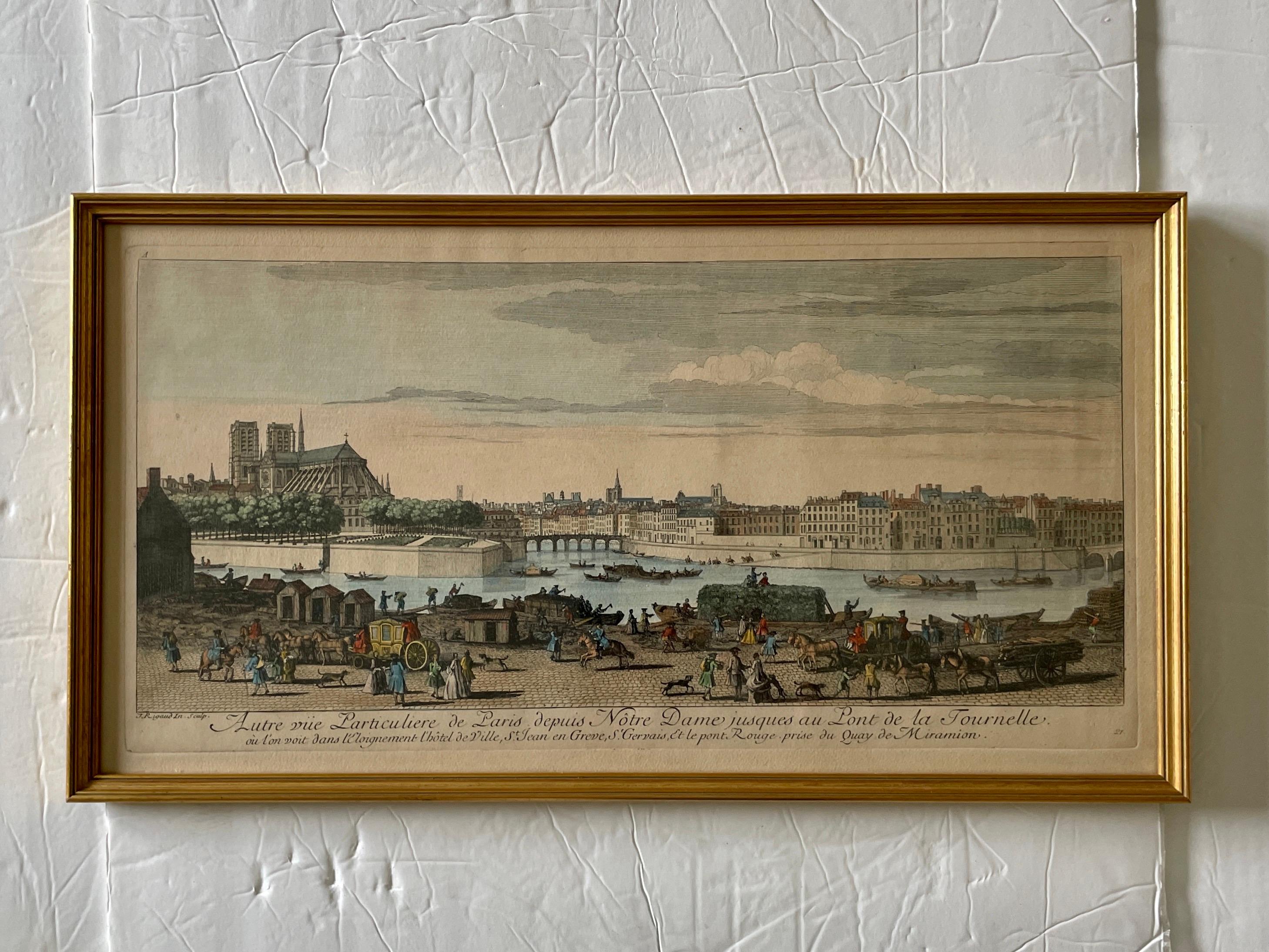 19th Century French View of Paris Lithograph For Sale at 1stDibs