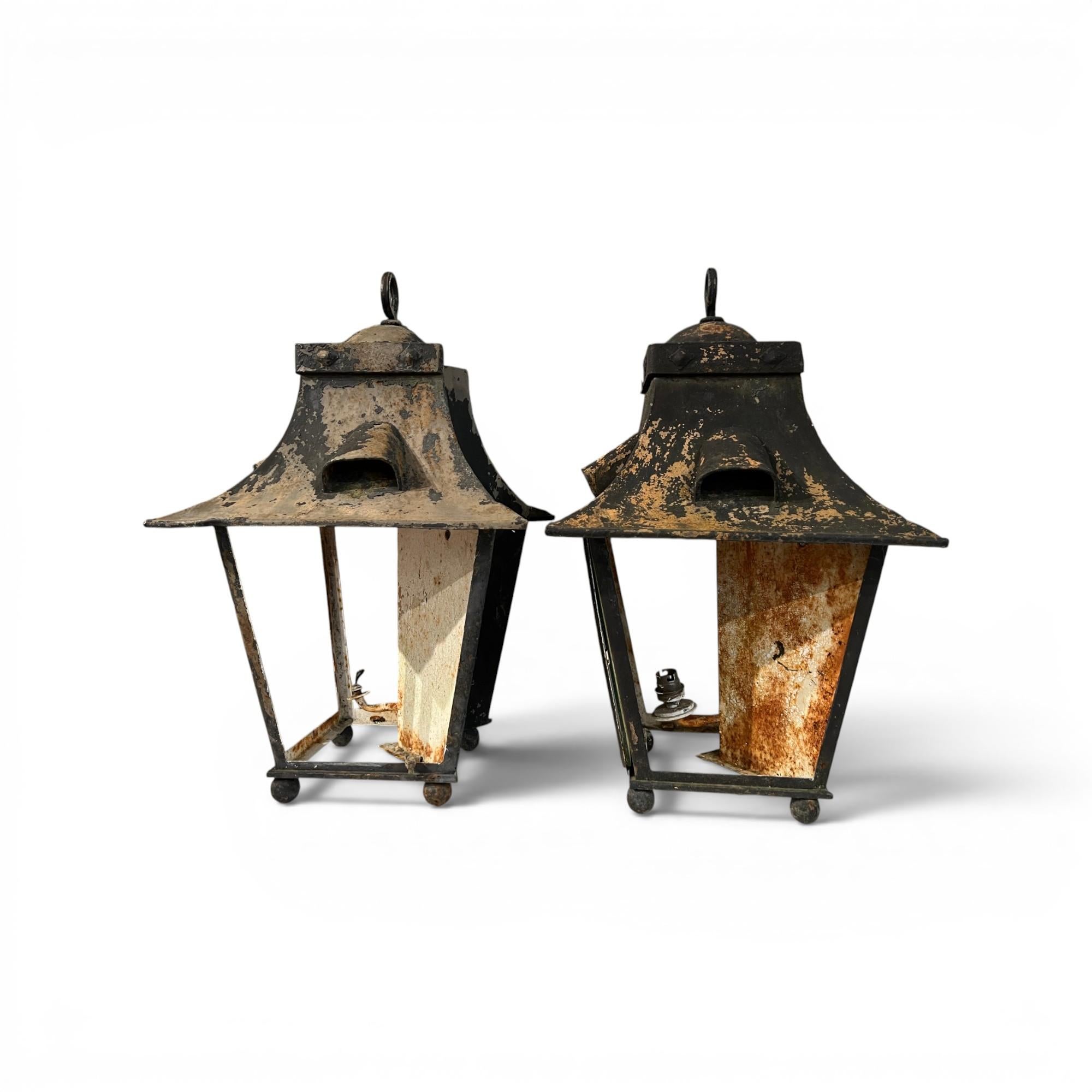 19th Century French Wall Lanterns from Colmar For Sale at 1stDibs