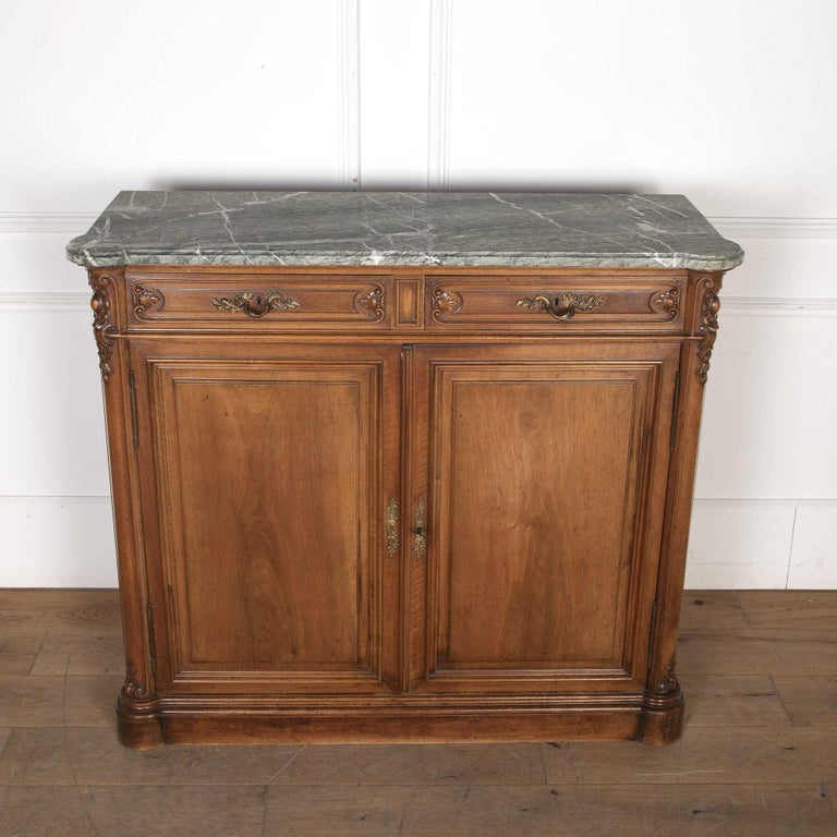 19th Century, French, Walnut Buffet Base For Sale at 1stDibs
