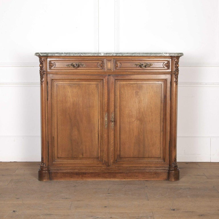 19th Century, French, Walnut Buffet Base For Sale at 1stDibs