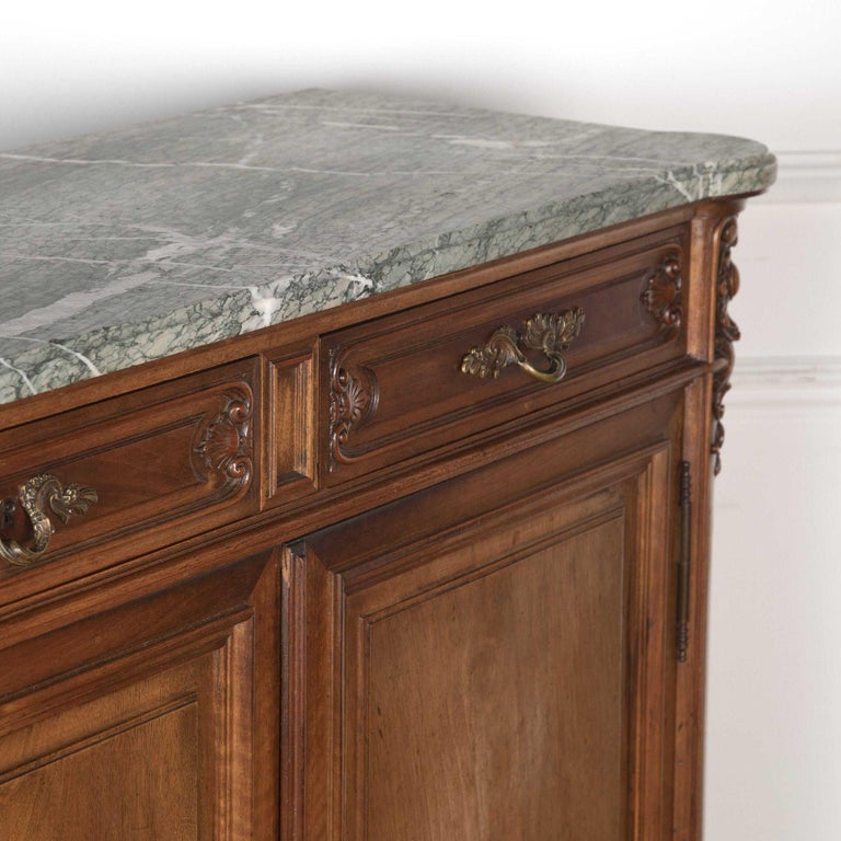 19th Century, French, Walnut Buffet Base For Sale at 1stDibs