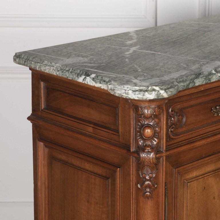 19th Century, French, Walnut Buffet Base For Sale at 1stDibs